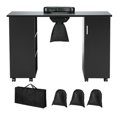 SKYSHALO Manicure Table Nail Desk for Nail Tech, Nail Table Beauty ...