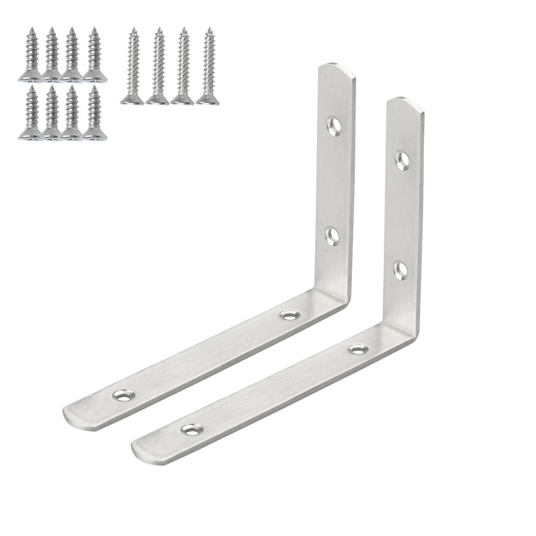 200 x 140mm Angle Bracket Stainless Steel L Shaped Angle Brackets ...