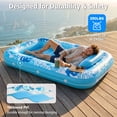 MDHAND Inflatable Pool Lounger Float, 46 x 70 in Large PVC Air Mattress ...