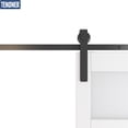 "TENONER 30"" x84"" Interior Barn Door with Glass and Hardware Kits ...