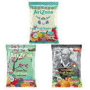 AriZona Green Tea Fruit Snacks, Gluten Free Mixed Fruit Gummy Chews 5 ...