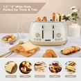 Anfilank 4-Slice Retro Stainless Steel Toaster, Extra Wide Slots, Bagel ...
