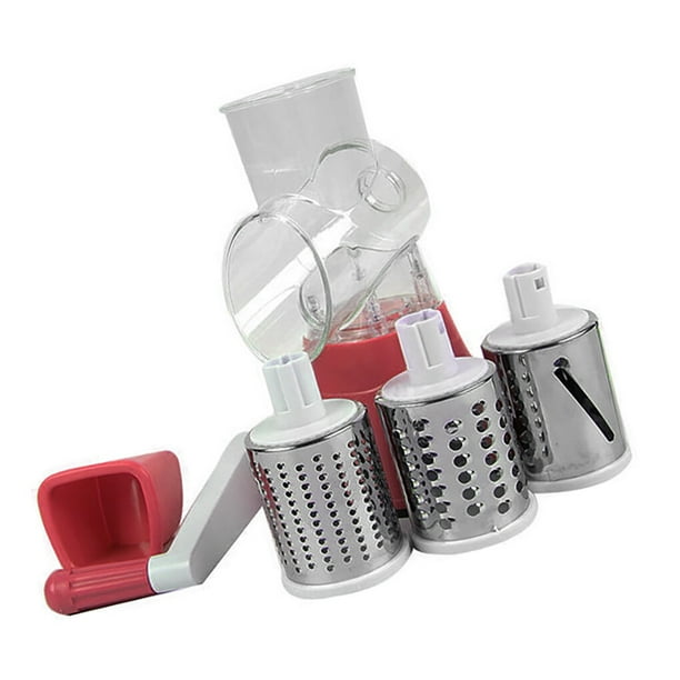 Vegetable Slicer Chopper Rotary Cheese Grater with 3 crank rolling ...