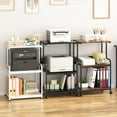 Printer Stand with Storage Shelf,3 Tier Printer Cart with Wheels,Mobile ...