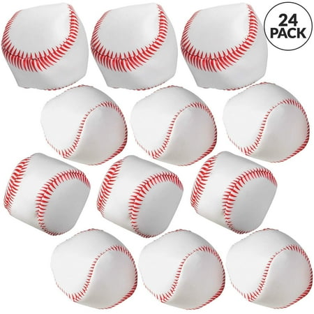 Bedwina Mini Soft Baseballs - Pack of 24 Bulk - 2" Sports Themed Foam ...