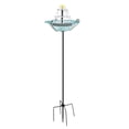 Bird Bath with Solar Fountain for Outside, Bird Bath Bowl On Metal ...