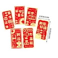 CaiYueKe 6 Pcs Lunar New Year Red Envelope Pack, Chinese Zodiac Horse ...