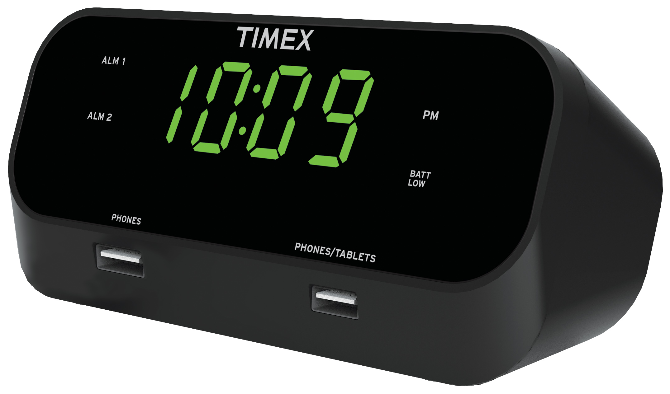Timex T129 RediSet Dual Alarm Clock With Dual USB Charging And Battery Timex T129 RediSet Dual Alarm Clock With Dual USB Charging And Battery