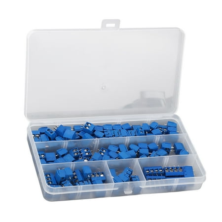 PCB Mount Connector, Wide Application 100pcs PCB Screw Terminal Block ...