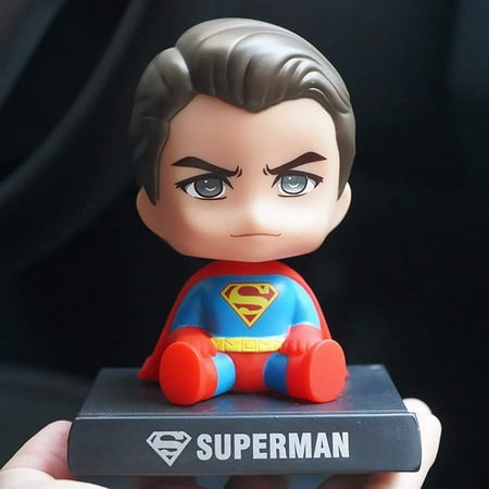 Cartoon Superman Car Decoration Dashboard Bobbleheads Dolls Cute Car ...