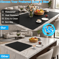 Black 47.3''x23.6'' Silicone Dining Table and Kitchen Countertop ...