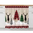 Cabinet Curtains 11"W x 13"L, Christmas Reindeer, Sink Skirt for ...