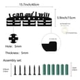 1 Set Wood Medal Hanger Holder 2 Line Display Wall Rack with Screws ...