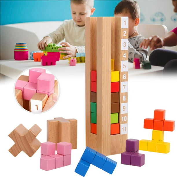 Xingzhi Wooden Brain Teaser Game Early Childhood Education Logical ...