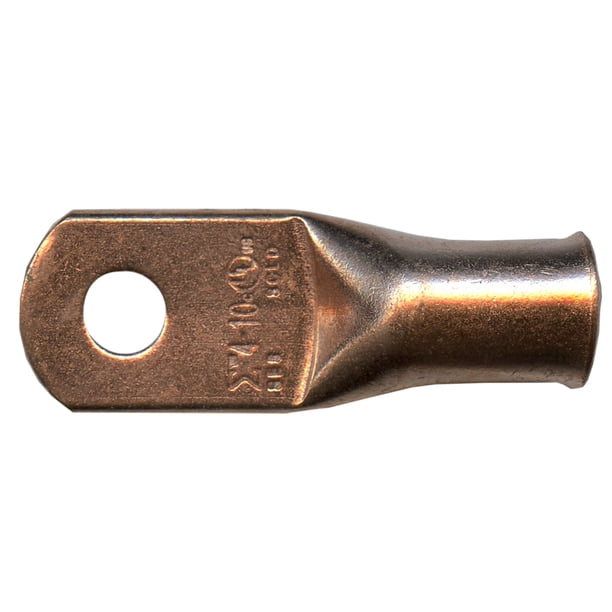 Copper Lug 4 AWG Gauge #10 Ring Wire Terminal Battery Cable End ...