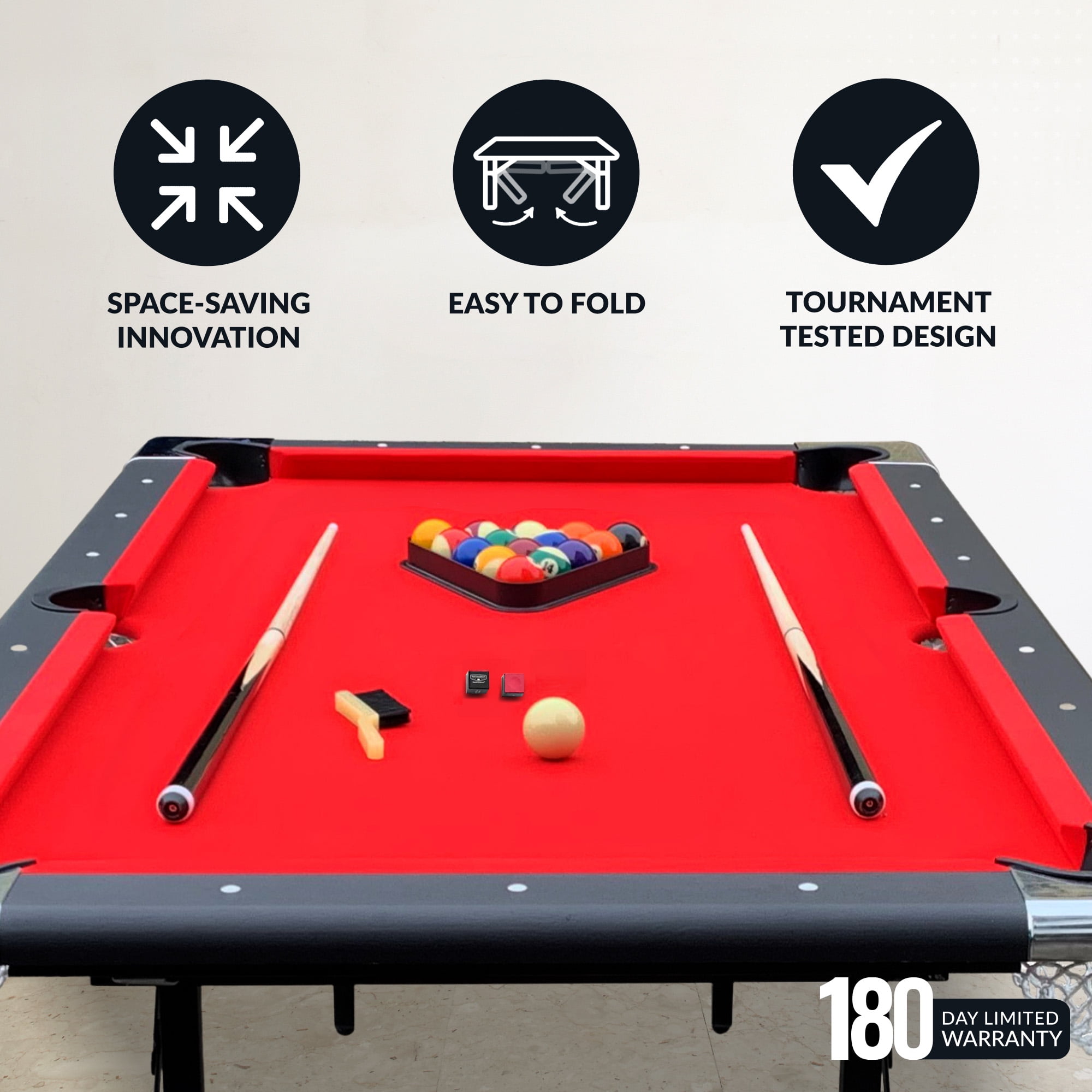 Hathaway Fairmont Portable 6 ft. Pool Billiard Table Liberia | Ubuy