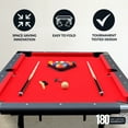 Hathaway Fairmont Portable 6 ft. Pool Billiard Table with red felt ...