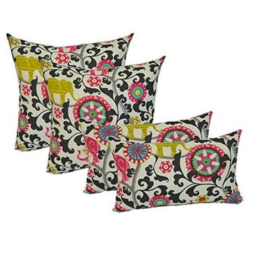 Phantoscope Outdoor Waterproof Decorative Throw Pillow, 18" x 18", Gray ...