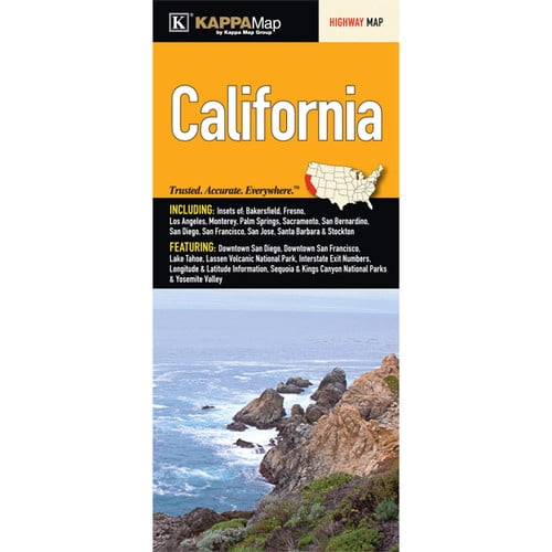 Universal Map California State Fold Map - Walmart.com