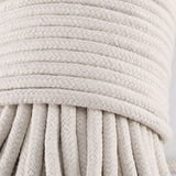 ZEONHAK 328 Ft Twisted Cotton Rope Spool, 1/4 Inch Off-White Braided ...