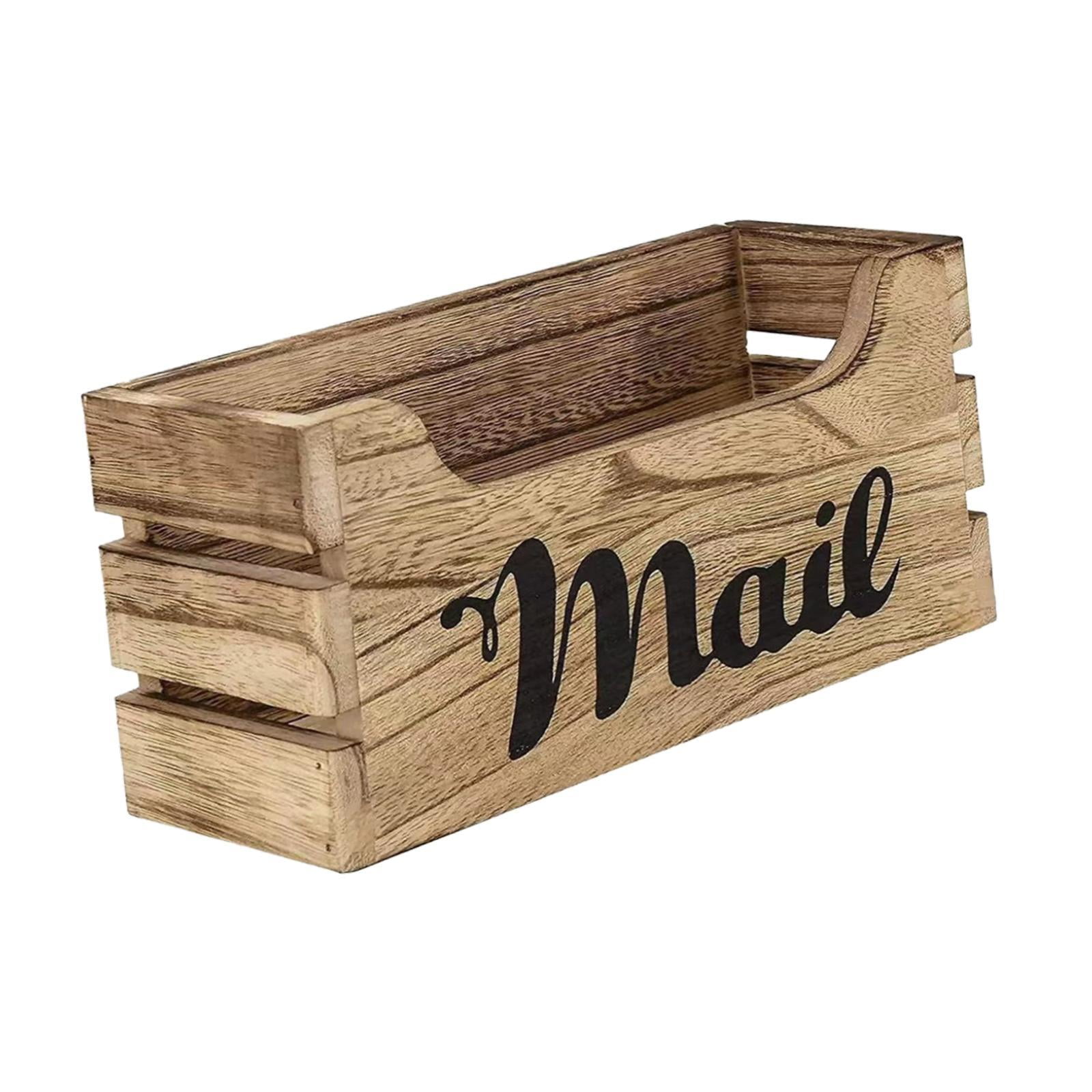 Click here for Shangren Wood Mail Holder Storage Box 26x10x12cm H... prices