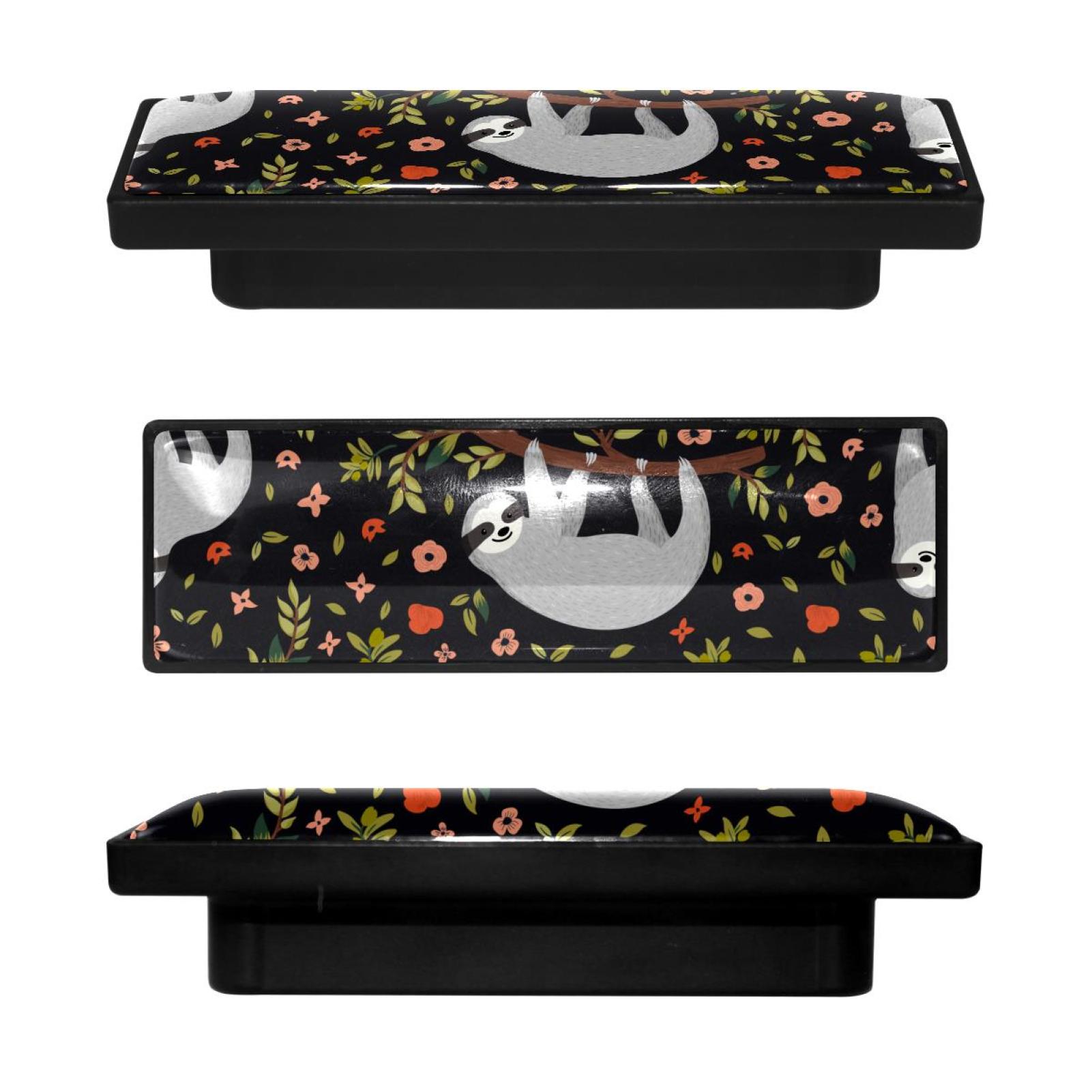 4 Pcs Rectangle Cabinet Handle Cupboard Knob Drawer Pulls Handle Sloth ...