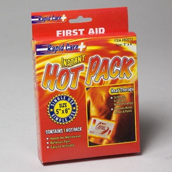 HOT PACK 5X6 SINGLE USE FIRST AID NEEDS NO MICROWV PEGB'L BOX, Case ...