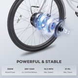 "26"" Adult 7 Speed Dual Chains Electric Tricycle, 350W Motor, 36V 13Ah ...