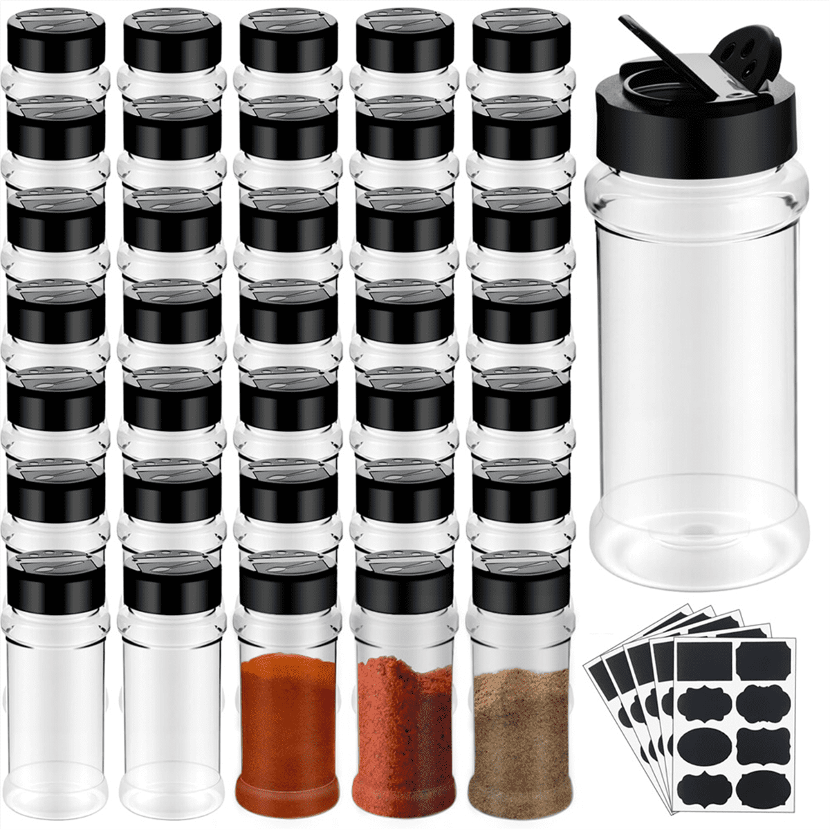 Click here for Unbranded 36 Pack 3 Oz Plastic Spice Jars Bottle E... prices