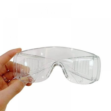Adjustable Protective Safety Glasses Clear Wrap Around Lens, Anti-Fog ...
