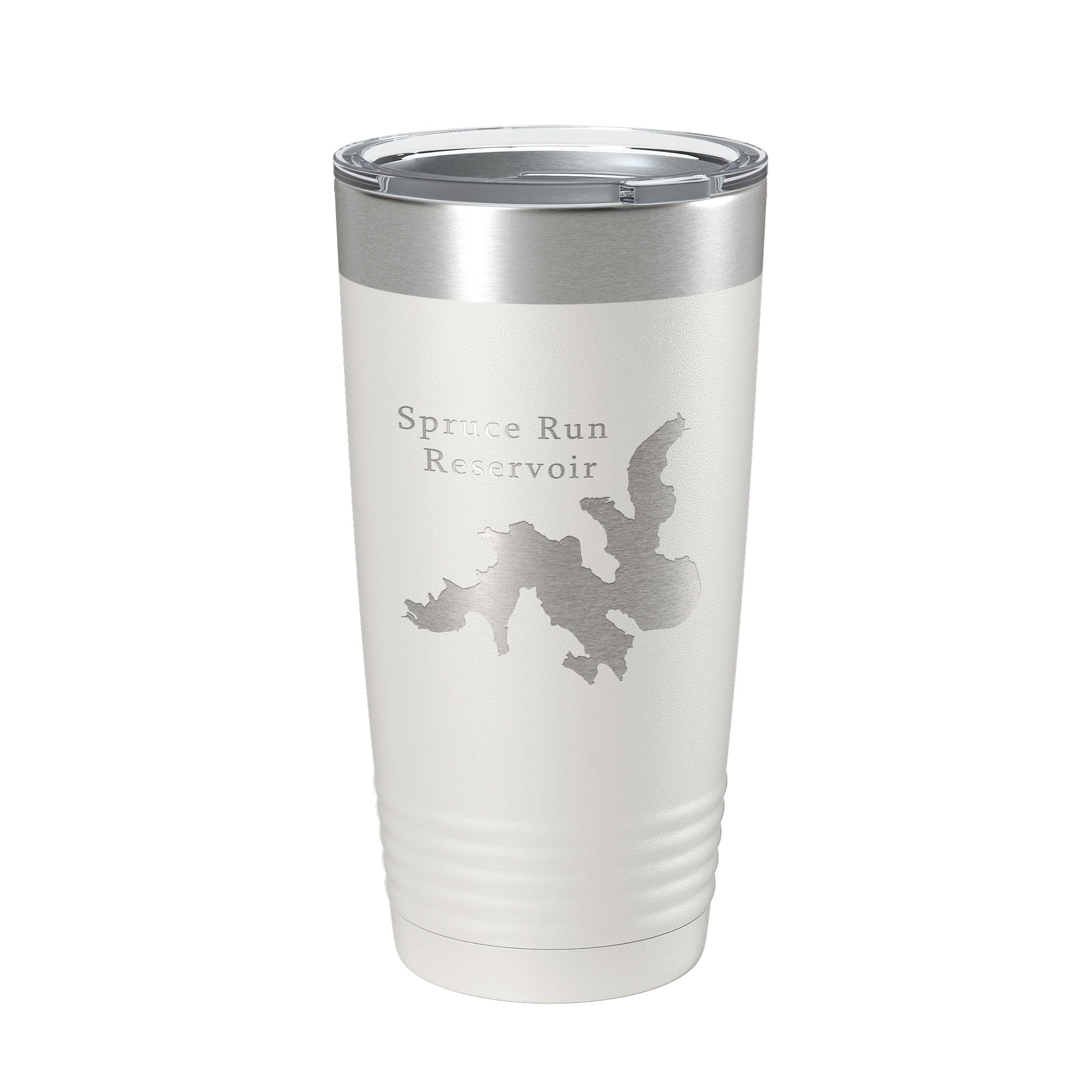 Spruce Run Reservoir Tumbler Lake Map Travel Mug Insulated Laser ...