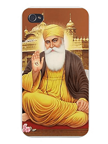 Apple Iphone Custom Case 5 / 5s White Plastic Snap on - Guru Nanak Dev ...