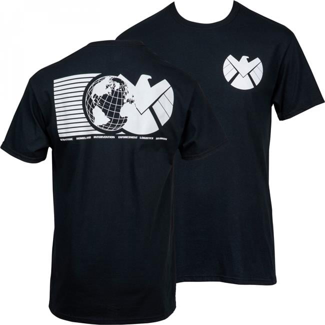 Shield 809954-xlarge Marvels SHIELD Symbol Front & Back Print T-Shirt ...