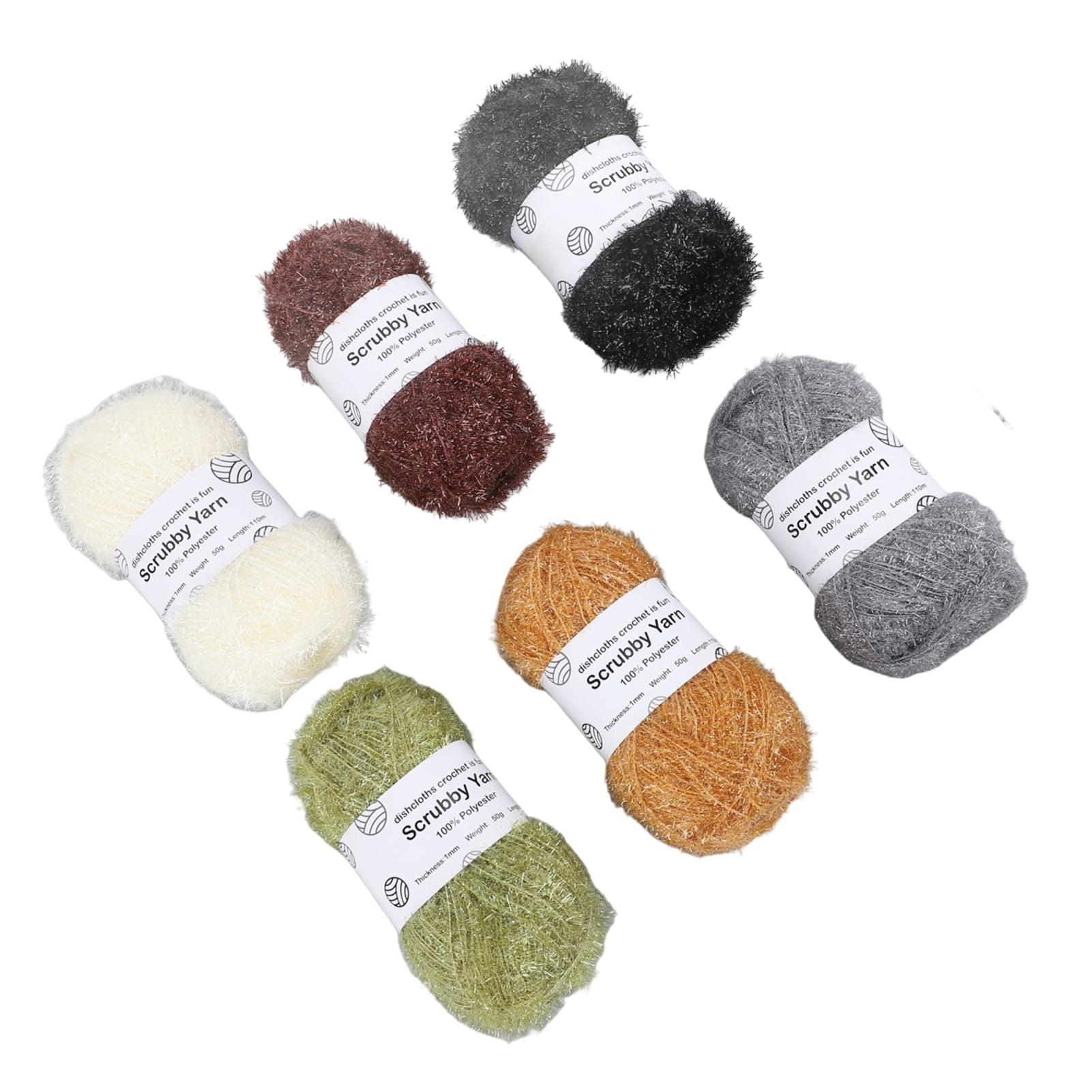 Click here for Amonsee Sparkle Scrubby Yarn  Earth Tone Multi Pur... prices