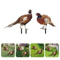1/2Pc Pheasant Garden Decorations Pheasants Stake Lawn Courtyard Statue ...