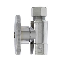 Master Plumber MP2047PCLF Angle Supply Stop Valve, 1/4 Turn, Chrome, 3/ ...