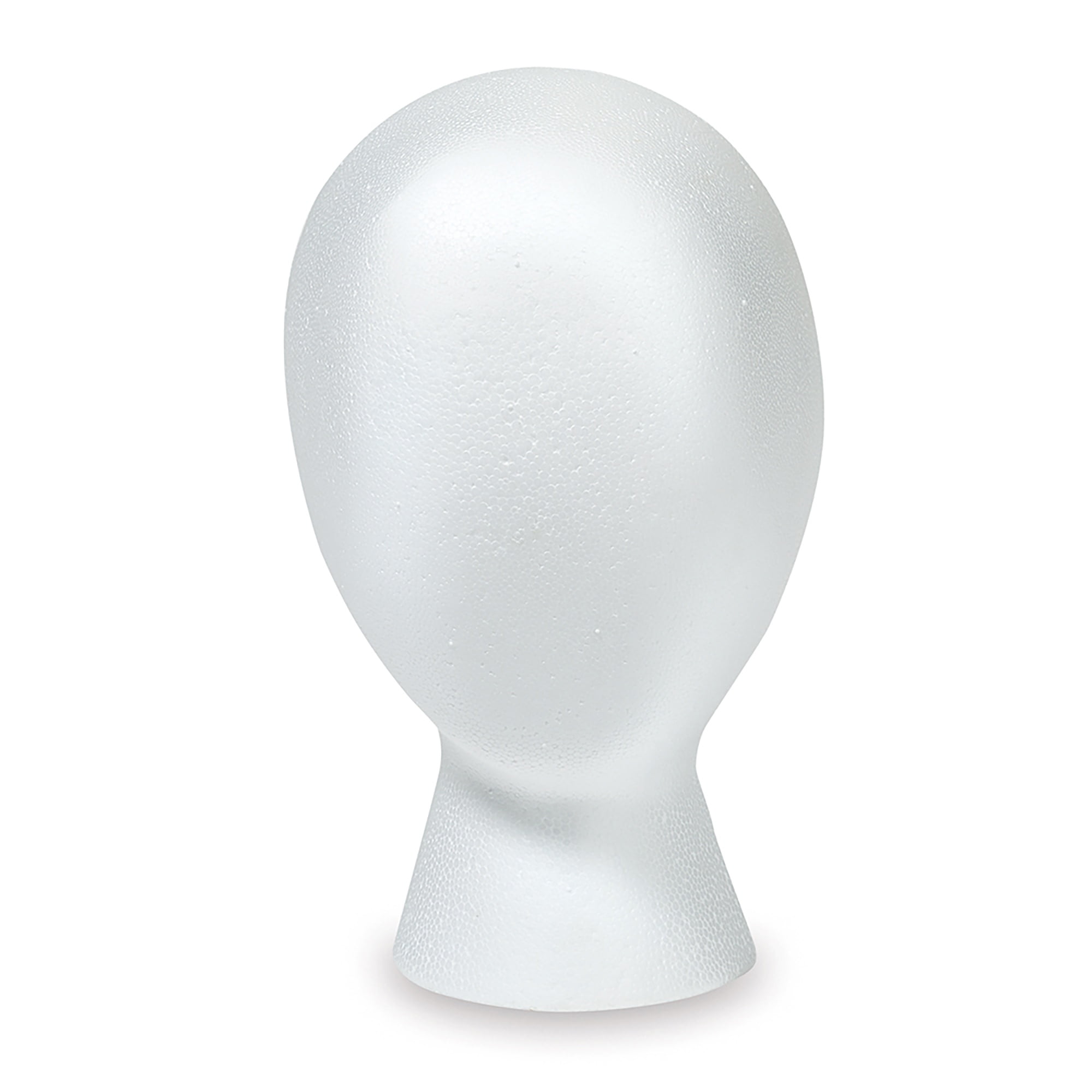 FloraCraft Styrofoam 9.5" x 5.5" x 7"Blank Face Head, 1 Each - Walmart.com
