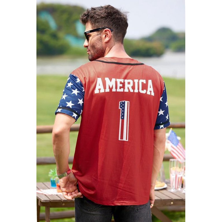 Baseball American Flag Shirt Amazon.com: Custom Baseball Jersey