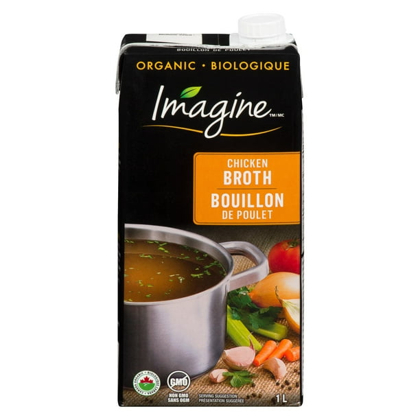 Imagine Organic Chicken Broth, 1 L, Organic Broth - Walmart.ca