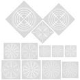12 Sheets Delicate Stencils Convenient Dot Stencils Diy Templates Diy ...