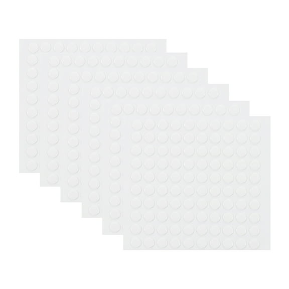 Uxcell 1" Double Sided Adhesive Dots, 100 Pack Clear Sticky Tack Round ...
