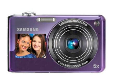 SAMSUNG Cámara Digital PL150/TL210 (Morada): 12,4 MP, gran angular de ...