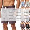 Admvng Mens Casual Shorts Drawstring Elastic Waist Summer Fitness ...