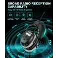 Free Shipping! ZOHAN Noise Reduction Earmuffs with Digital FM/AM Radio, 25dB NRR Ear Protection ...