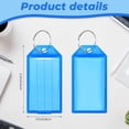 120 Pcs 8-Color Plastic Key Tags with Ring, Window & Labels - Ideal Key ...