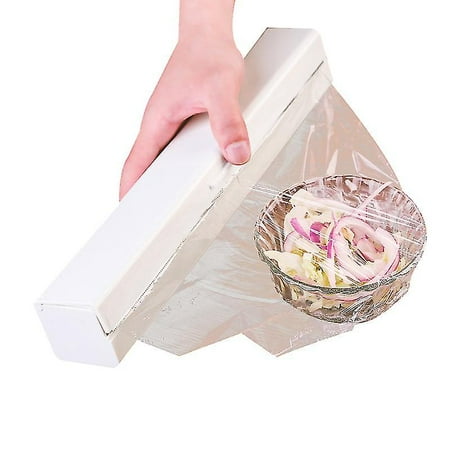 Reusable Food Wrap Cutter, Cling Film Cutter, Plastic Wrap Dispens ...