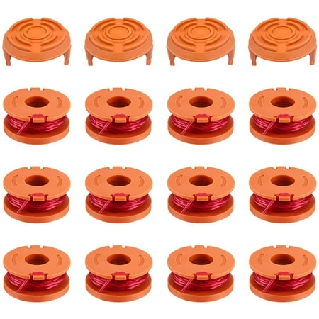 NUNADERNU 12 Pack Worx 20V Trimmer Lines and 4 Pieces Spool Cap Edger ...