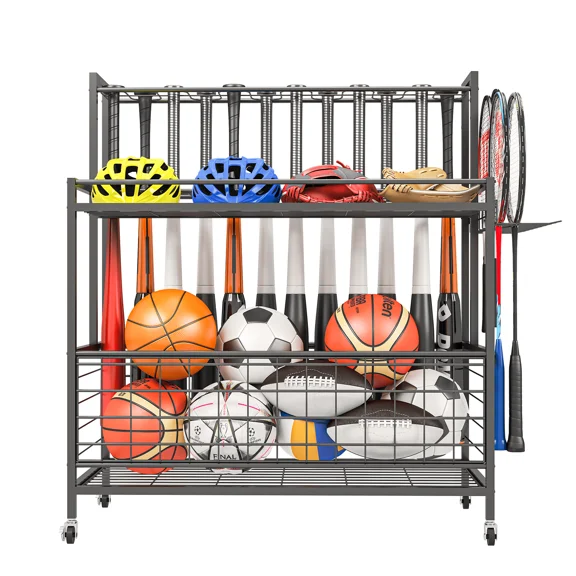 Sttoraboks Garage Sports Organizer, Golf Bag Rack, Ball Storage Stand ...
