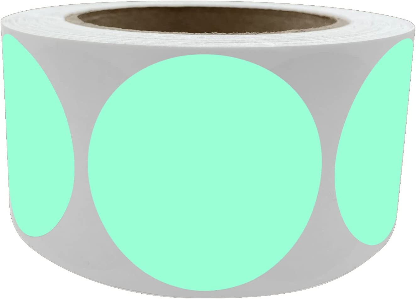 Self-Adhesive Sticker Roll 2 inch Colored Labels in Pastel Green (50mm ...