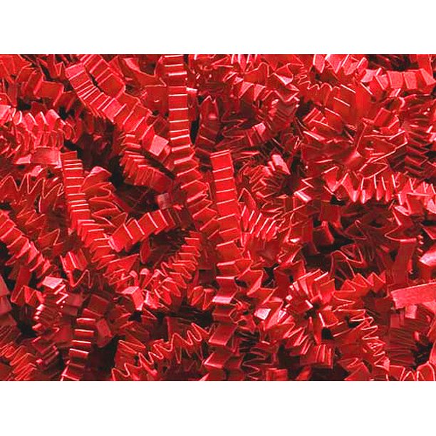 Pack of 1, Red Crinkle Cut™ Paper Shred 10 Lb Spring-Fill Shred Perfect ...